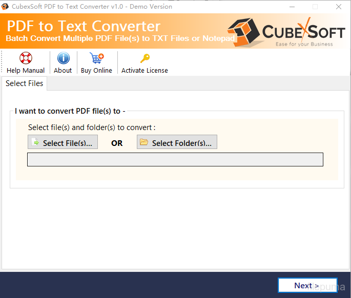 下載 CubexSoft PDF to Text Converter 1.0 為了 windows - Filepuma.com