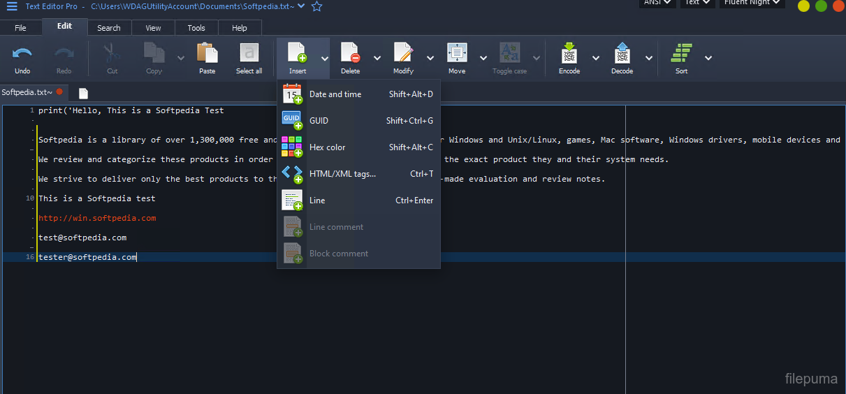 다운로드 Text Editor Pro (32bit) 35.1.0 위해 windows - Filepuma.com