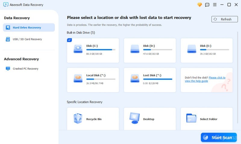 Download Aiseesoft Data Recovery 3.2.20 for windows - Filepuma.com
