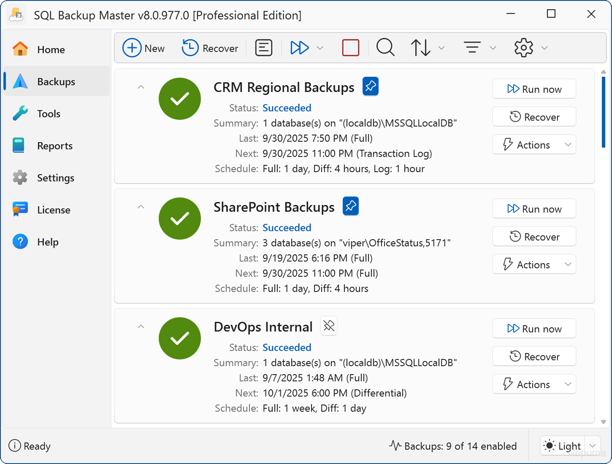 Downloaden SQL Backup Master 8.0.1019.0 voor windows - Filepuma.com