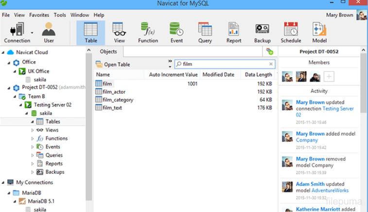 Downloaden Navicat for MySQL 17.3.2 voor windows - Filepuma.com