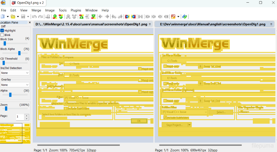 ダウンロード WinMerge (32bit) 2.16.50 ために windows - Filepuma.com