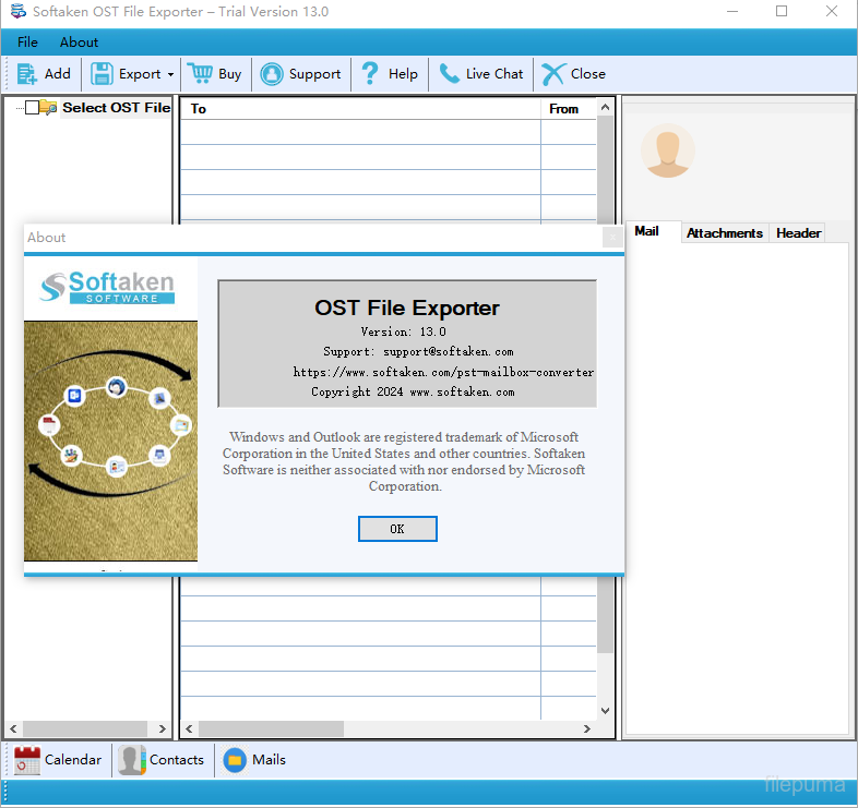 Muat turun Softaken OST File Exporter 14.0 untuk windows - Filepuma.com