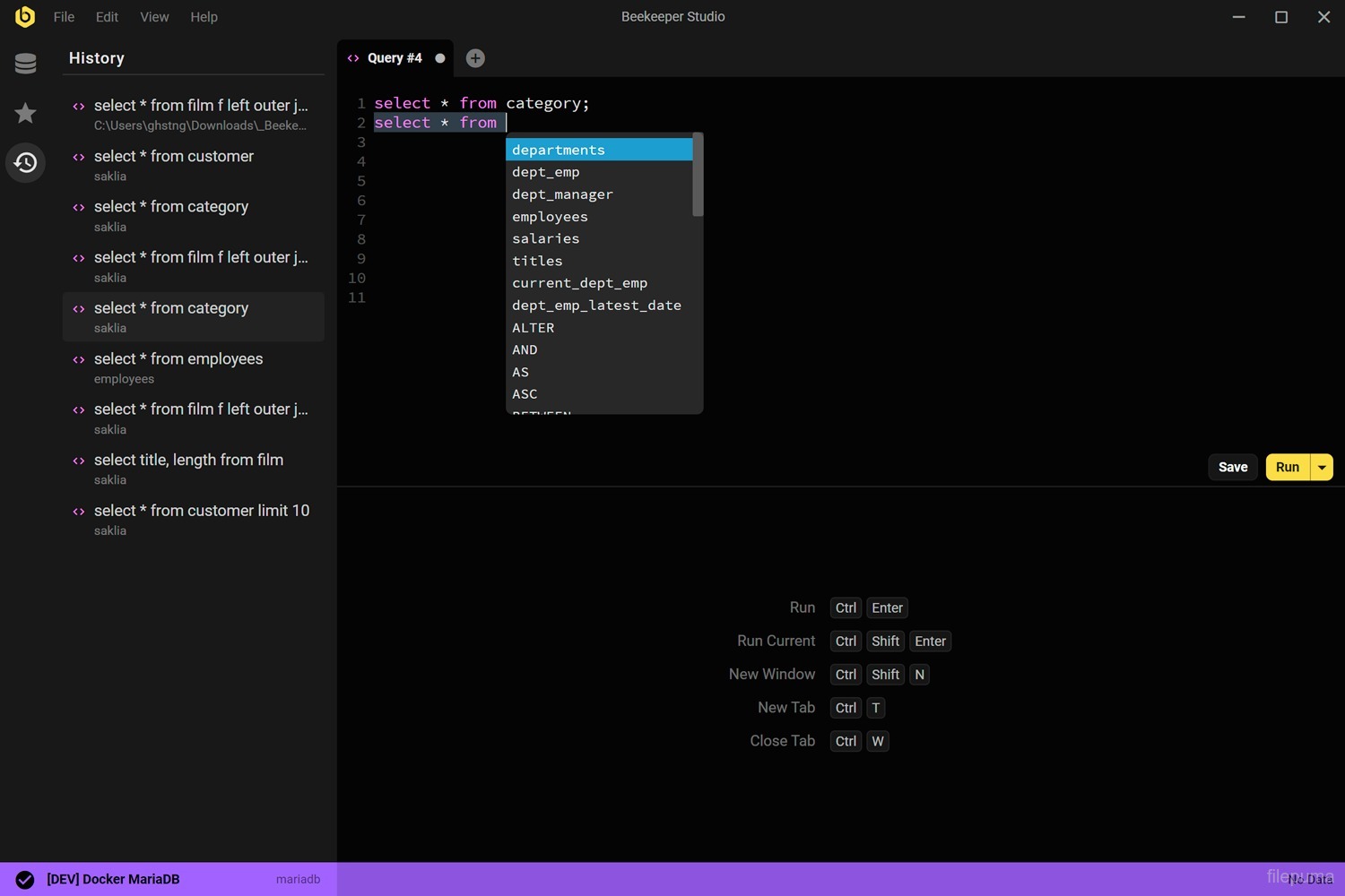 Tải xuống Beekeeper Studio 5.4.12 cho windows - Filepuma.com