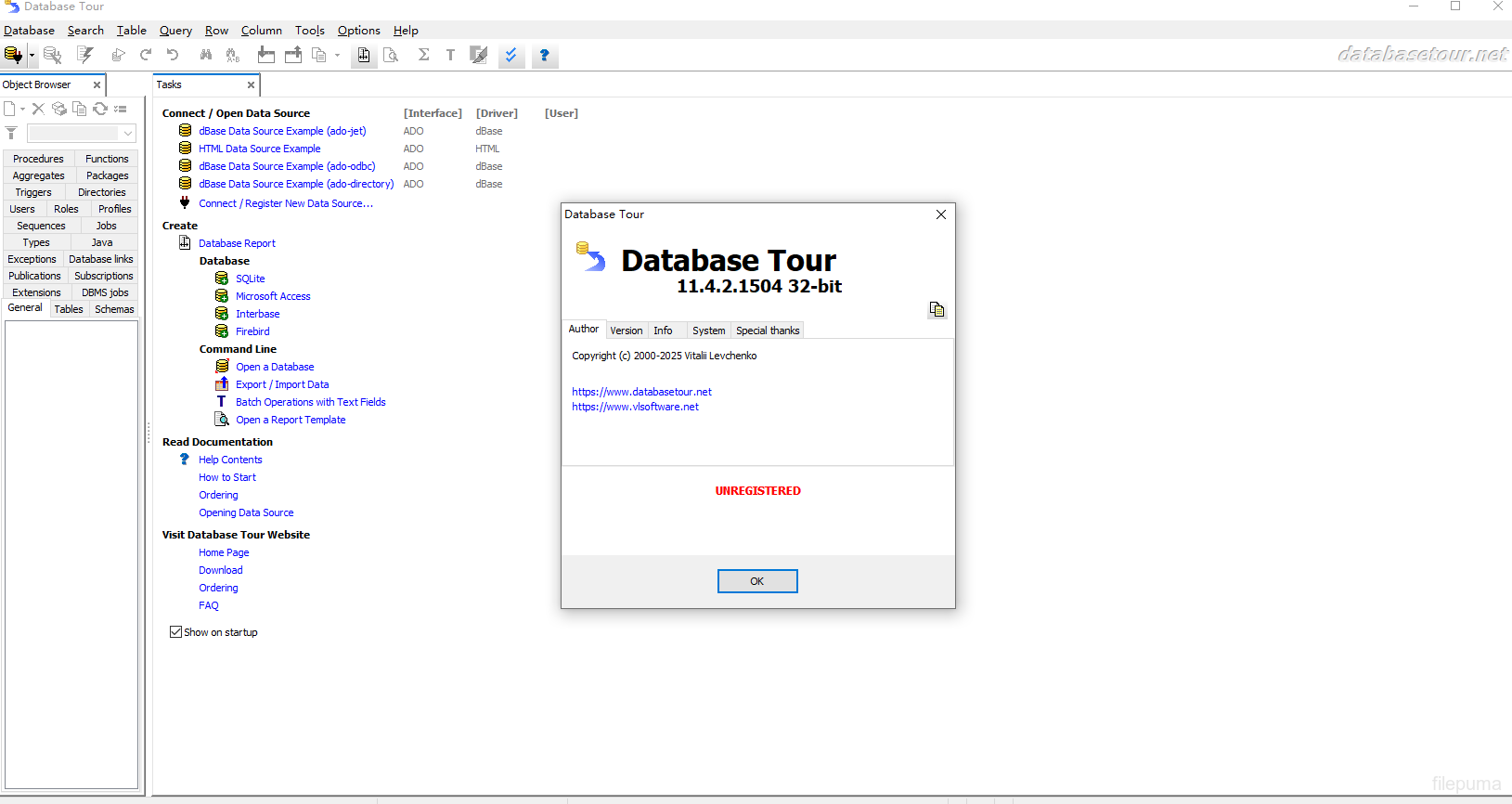 Descargar Database Tour (32bit) 11.5.4.1905 para windows - Filepuma.com