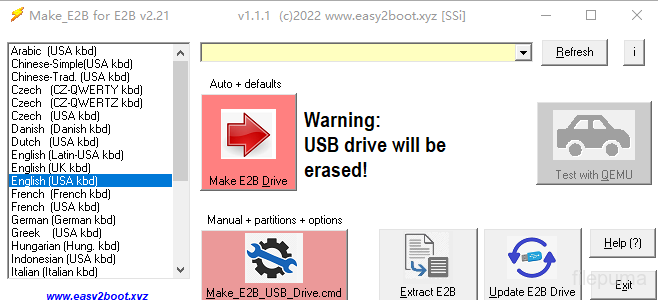 Descargar Easy2Boot 2.21 para windows - Filepuma.com