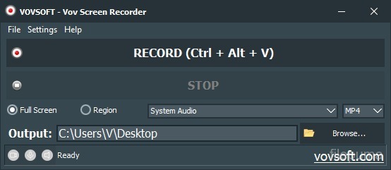 Télécharger Vov Screen Recorder 4.6 pour windows - Filepuma.com